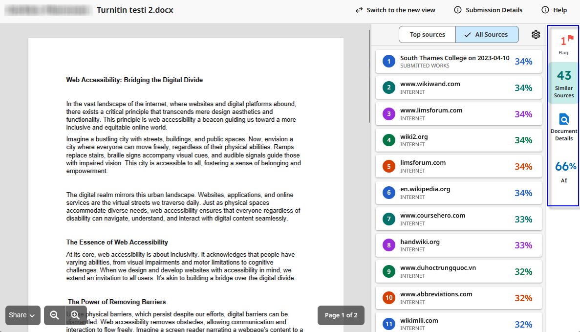 Turnitin – Teacher’s Guide - Jelppari