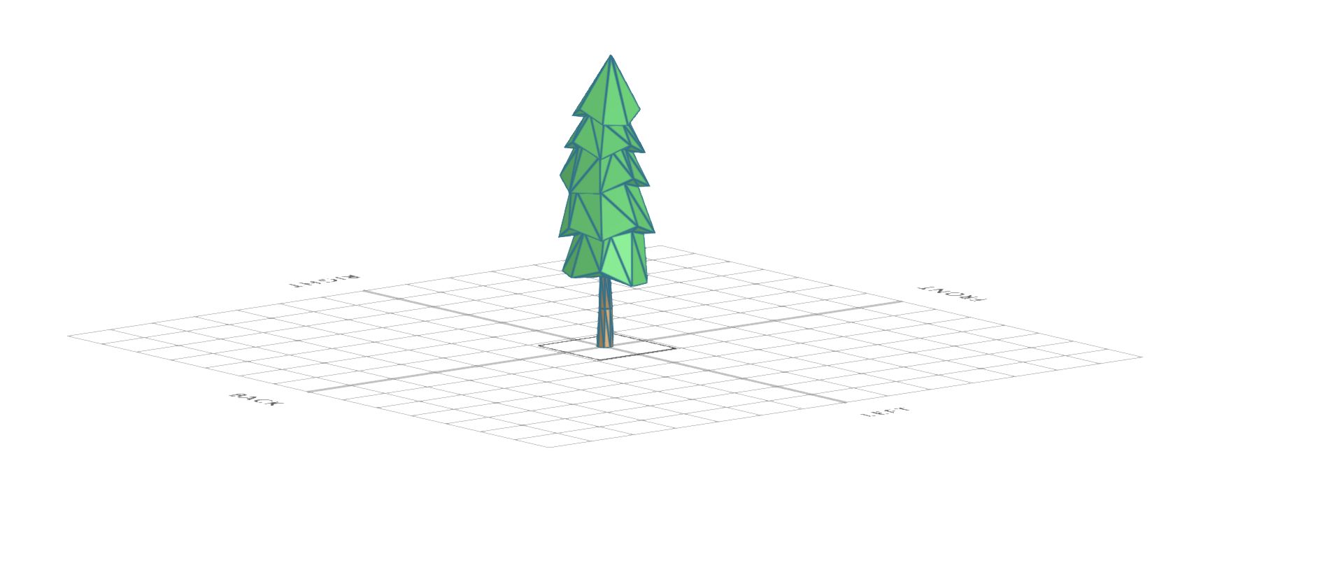 Low poly Pine tree