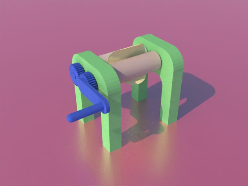 3D Printable Pasta Dough Roller
