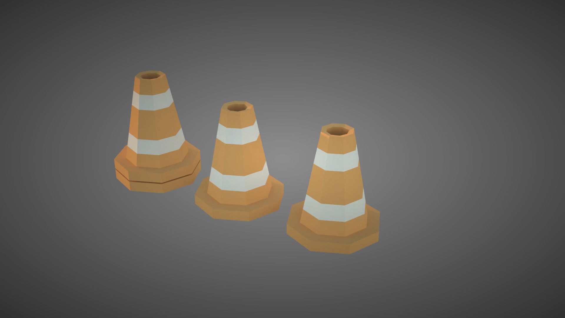 Traffic Cone (Low poly series)