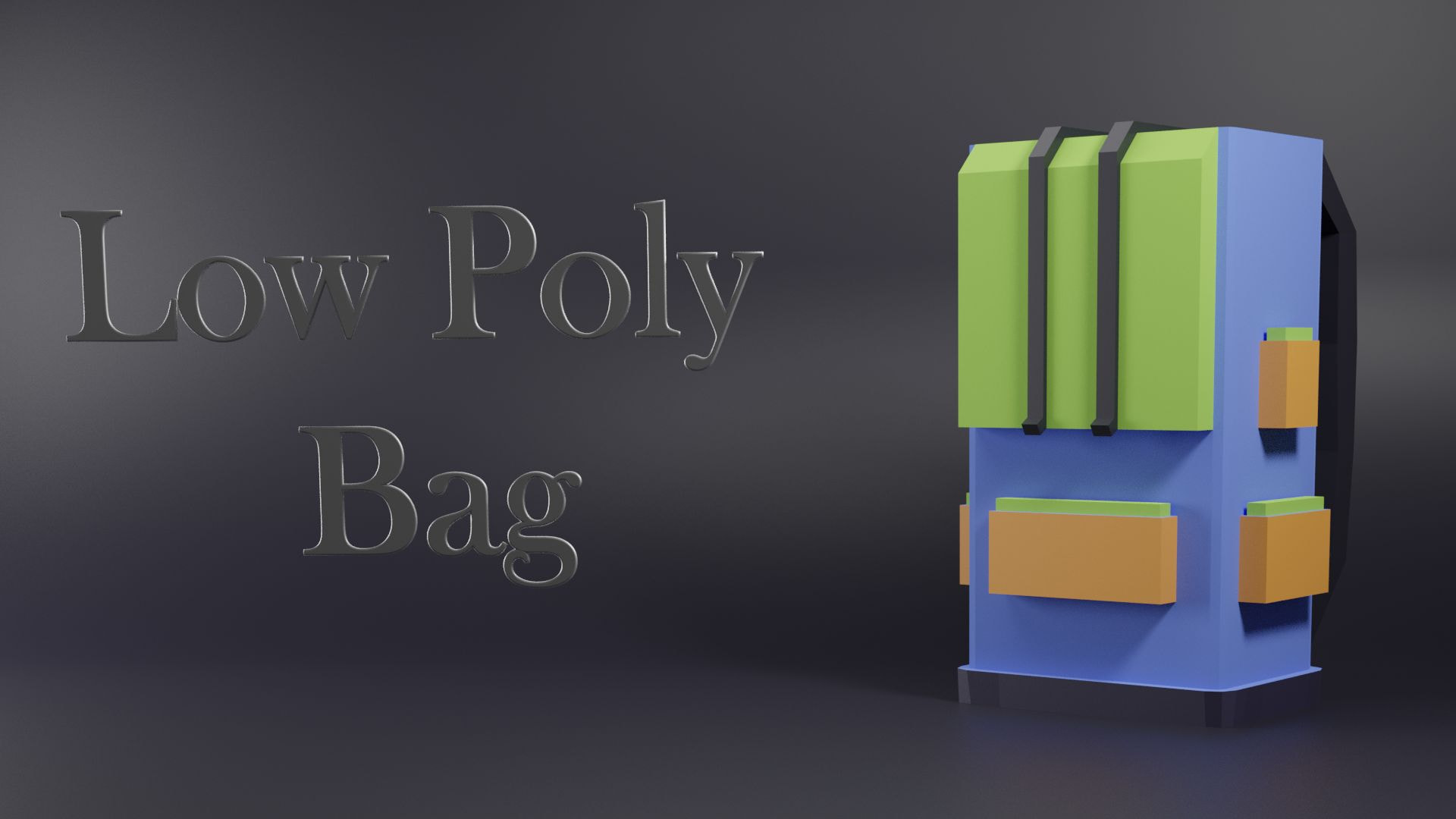 Low poly Bag