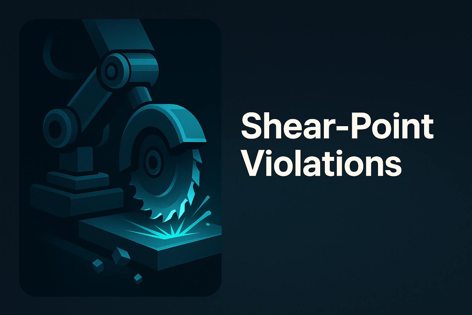 Understanding ANSI B11.0 - 2023 Shear Point Violations in Management ...