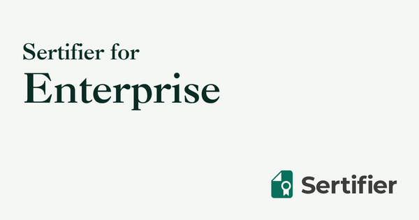 Digital Credentialing Solutions For Enterprises Sertifier