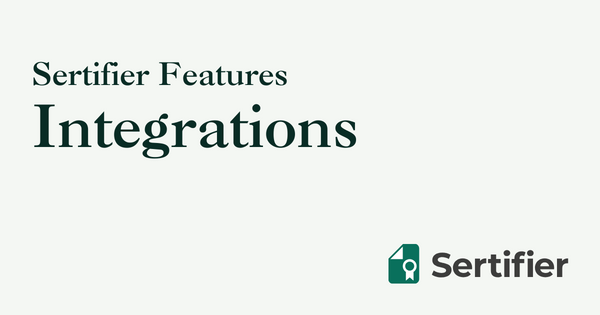 Integrations | Sertifier | LMS + Software Integrations