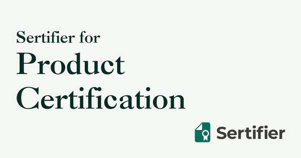 Product Certification - Sertifier