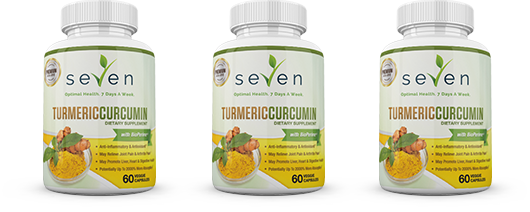 Seven Nutrition - Premium Turmeric Curcumin Formula - Buy 3 Bottles 75% ...