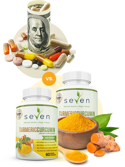 Seven Nutrition - Turmeric Curcumin - Free 30 Day Sample