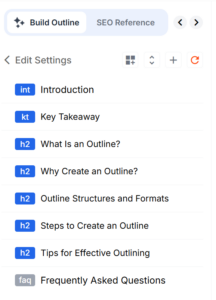 How To Create an Outline Fast