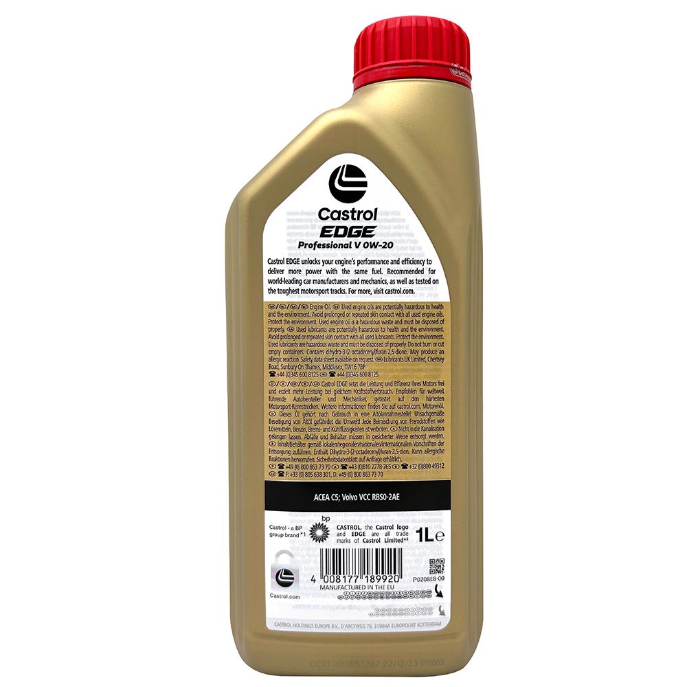 嘉實多 Castrol EDGE Pro V 0W20 新世代全合成機油 | CARPARTGO 車百購