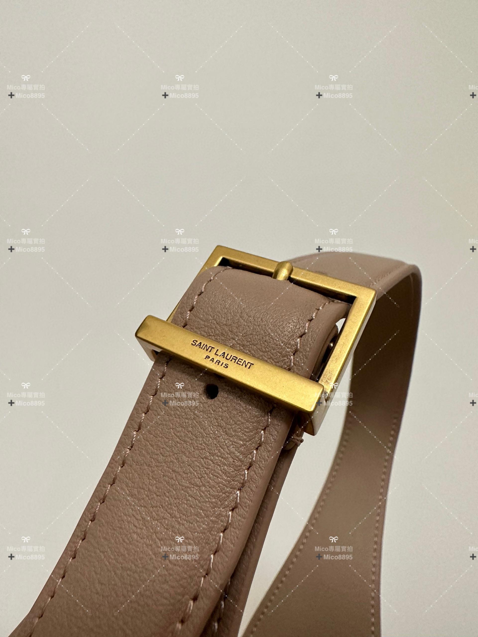 YSL 聖羅蘭 奶茶色 Le 5A7 Soft Hobo 腋下包/肩背包 牛皮 真皮 23cm | Mico高端訂製