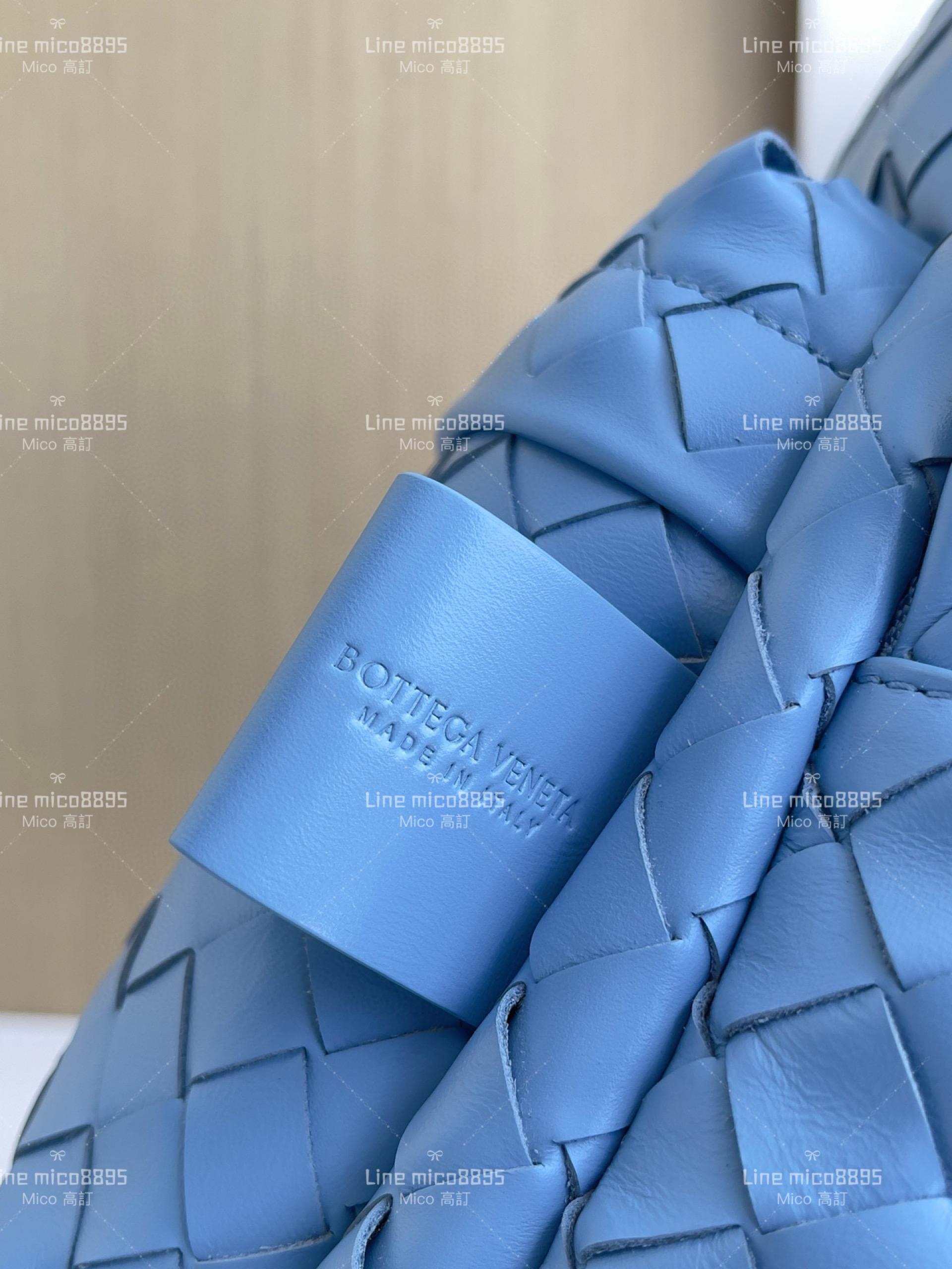 BV 小號 颶風藍 Intrecciato編織皮革背包 Backpack雙肩包 背包 尺寸：28*15*41 | Mico高端訂製