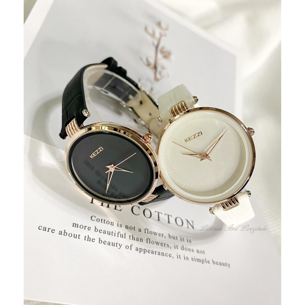 KEZZI 韓代購潮流錶【隨貨加送全新電池】大錶徑造型風格 文青高雅隱藏刻度 日本機芯玫瑰金框【超低價】K1820G |經緯度鐘錶 KING ...