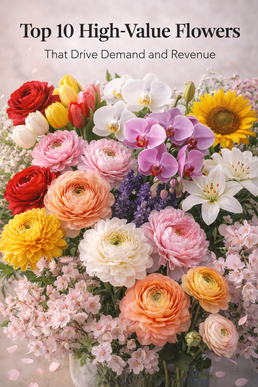 Top 10 High-Value Flowers That Drive Demand and Revenue | Shwecloud