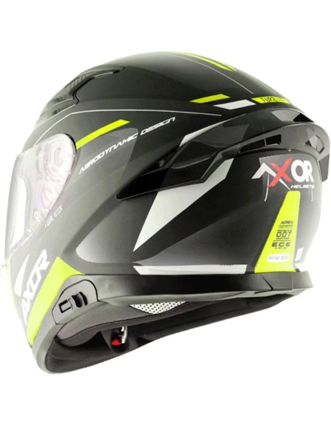Axor Apex Turbine Black Neon Grey Helmet (Glossy)