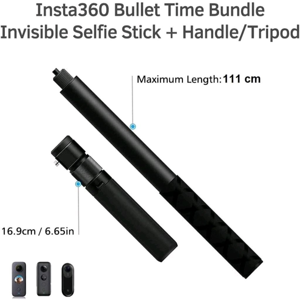 3 in 1 Bullet Time Handle with Foldable Tripod Extension Monpod Rod for ...