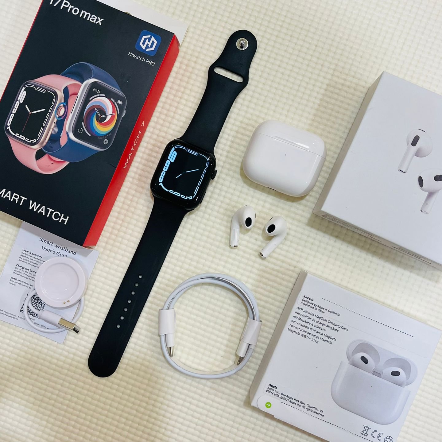 I7 Pro Max Series 7 With Air Pods 3 Awesome Quality