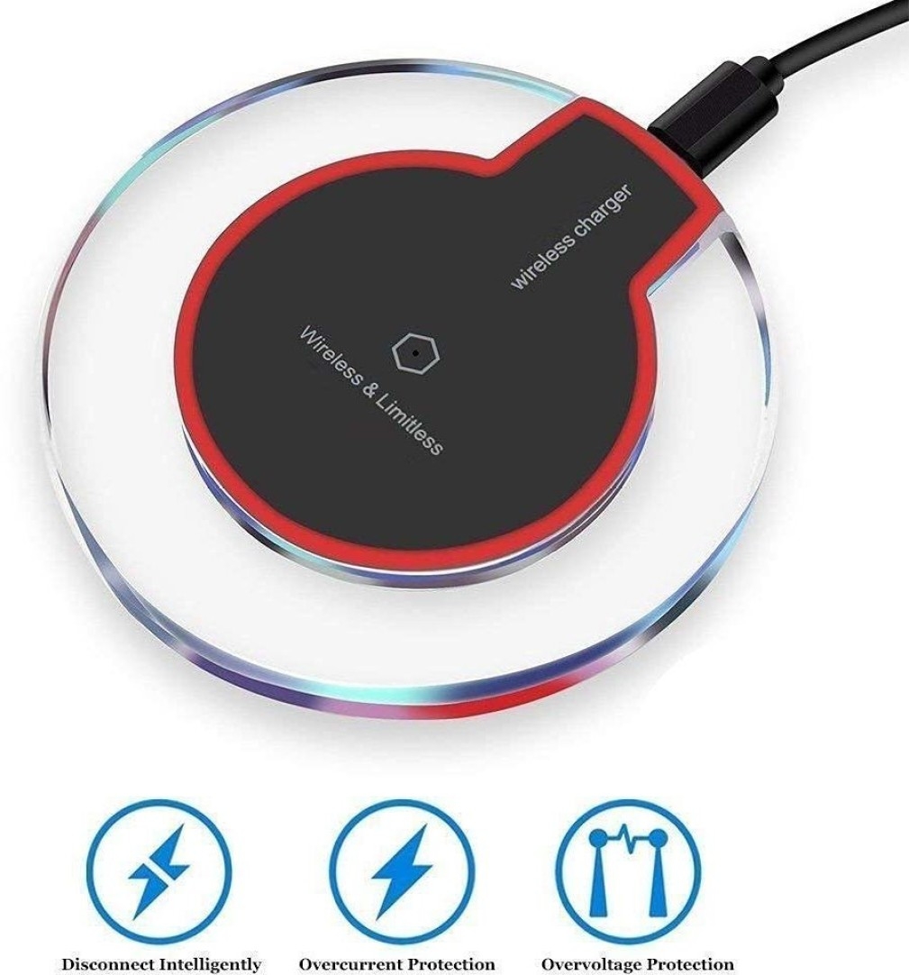 Universal Fantasy Wireless Charger with led Light Compatible for iPhone ...