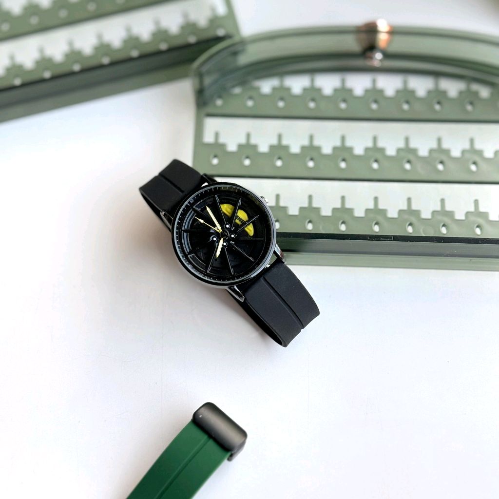 Gyro Spinning Car Alloy Rim Wheel Watch | Car Wheel Watch, Mens ...