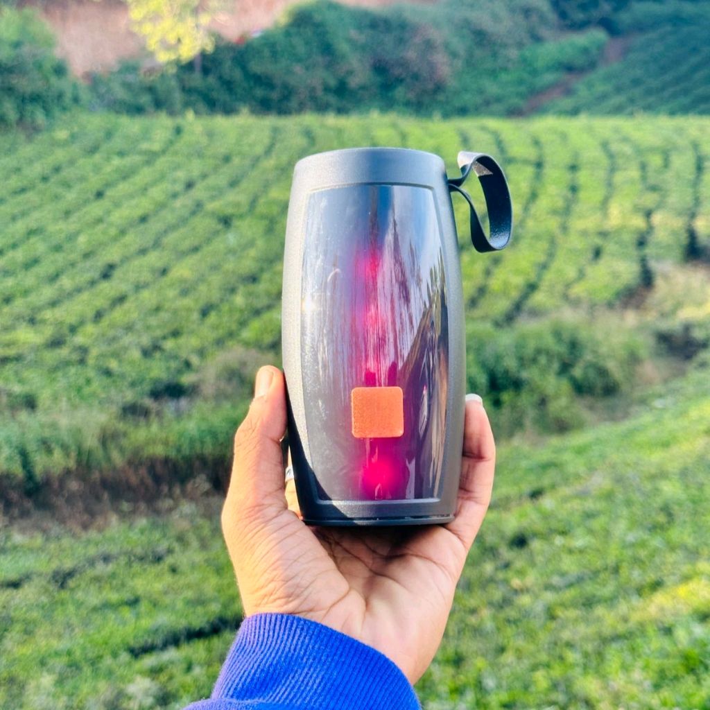 Portable RGB Light Wireless Outdoor MP3 Music Player Party Bass ...