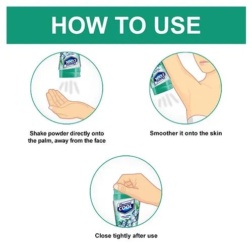 DERMI COOL PRICKLY HEAT POWDER MENTHOL REGULAR 90GM