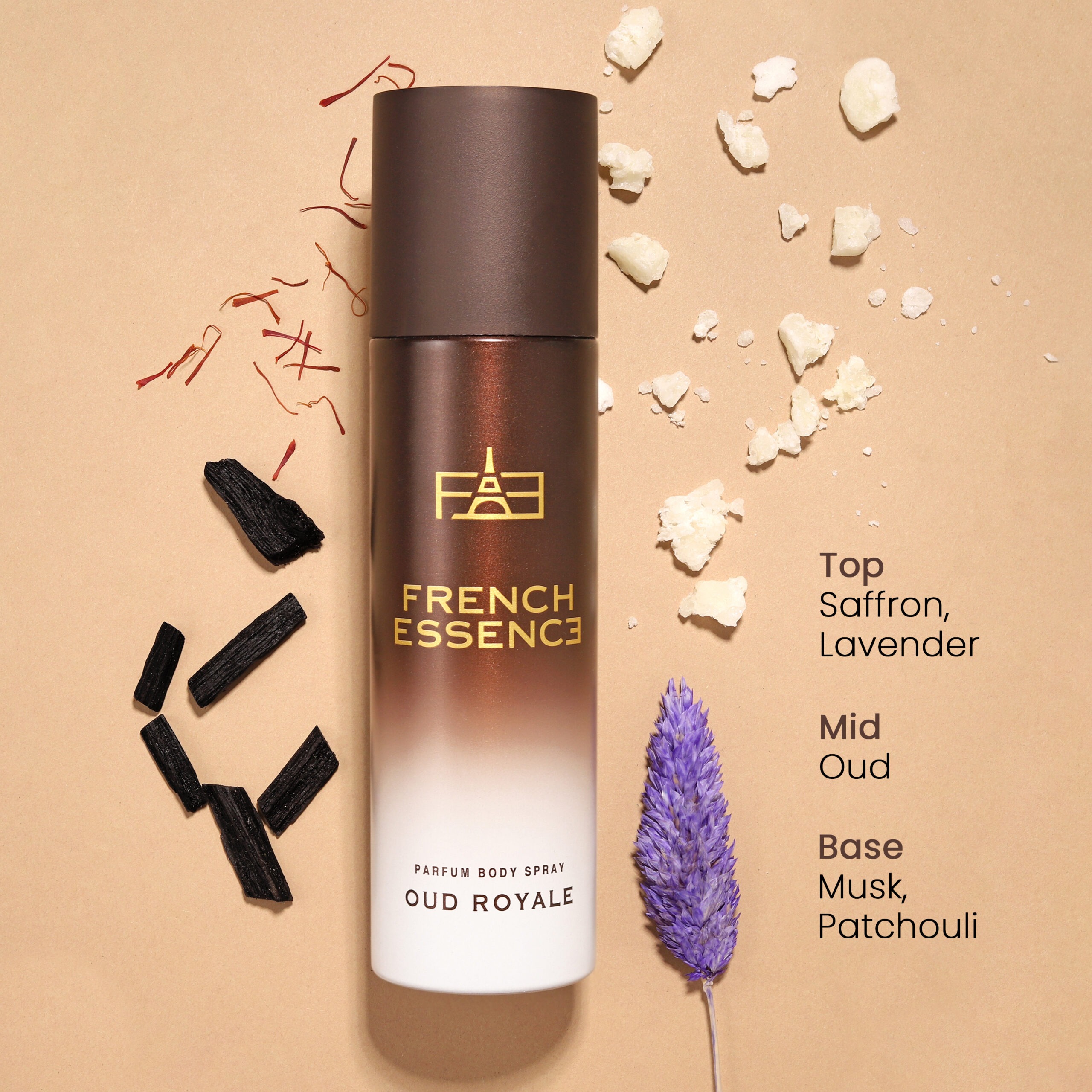French Essence OUD ROYALE No Gas Deodorant Body Spray - For Men