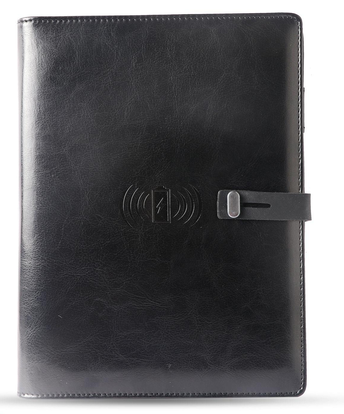 V-6 Diary Folder with 8000 mAh Power Bank and Phone Stand & Wireless ...