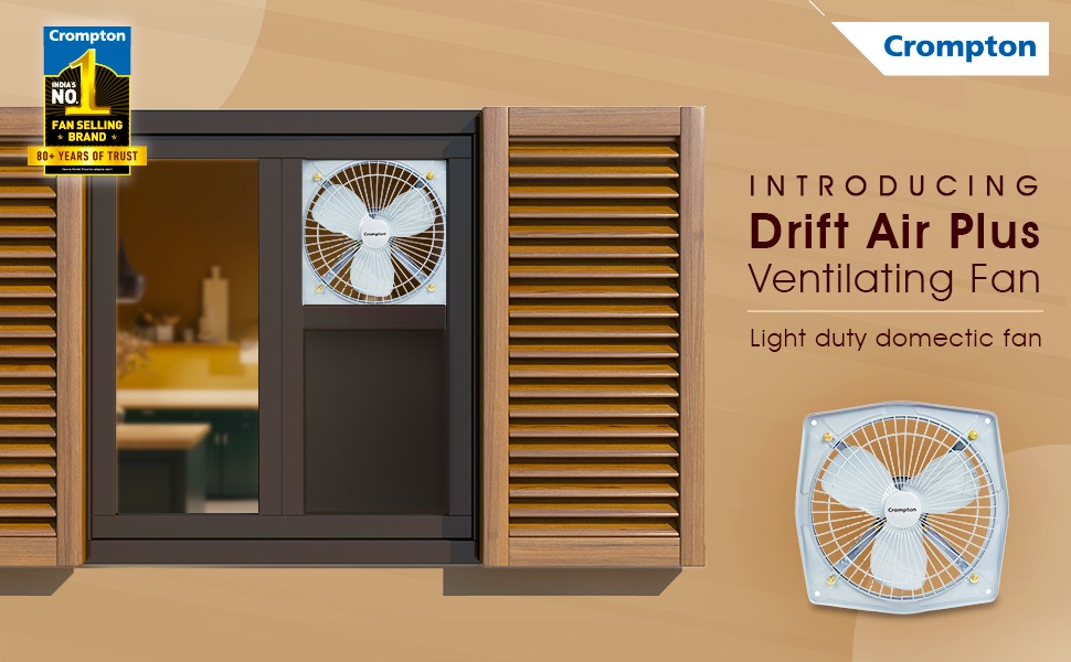 Crompton Metal Exhaust Fan Drift Air
