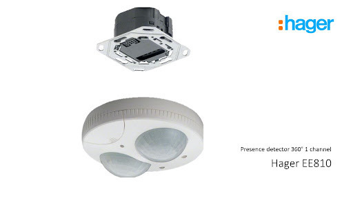 Hager EE810 Presence Detector Dual Lens 360 Degree