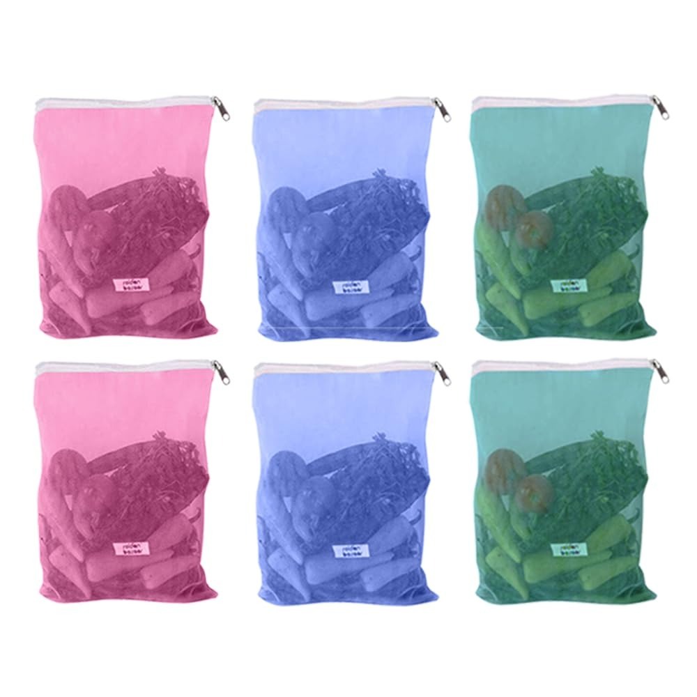 Set Of 5 Reusable Fridge Bags For Storage Of Fruits And Vegetables With ...