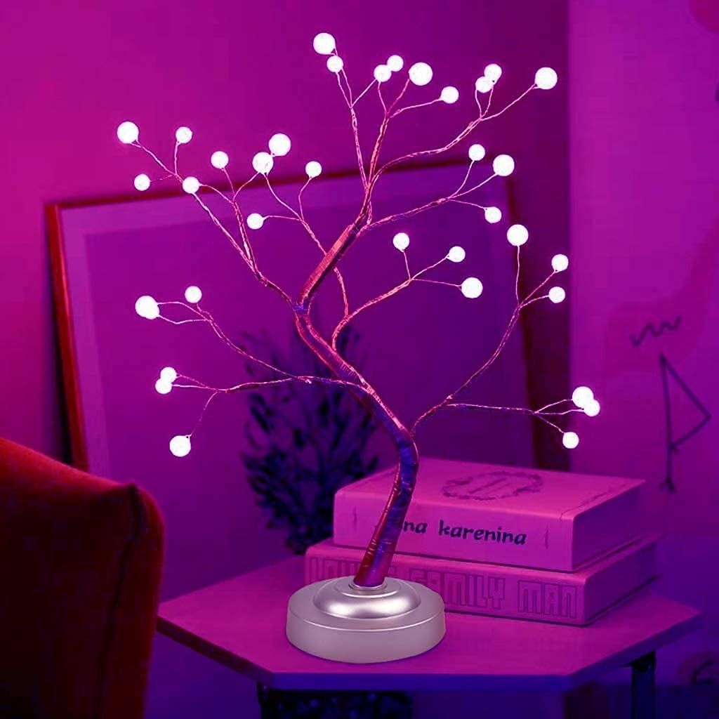 LED Shimmer Tree Desk Lamp