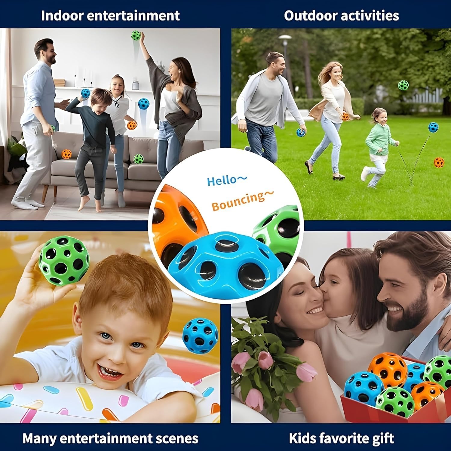 Super High Bouncing Ball, Super Hot Moon Ball and Space Balls for Kids ...