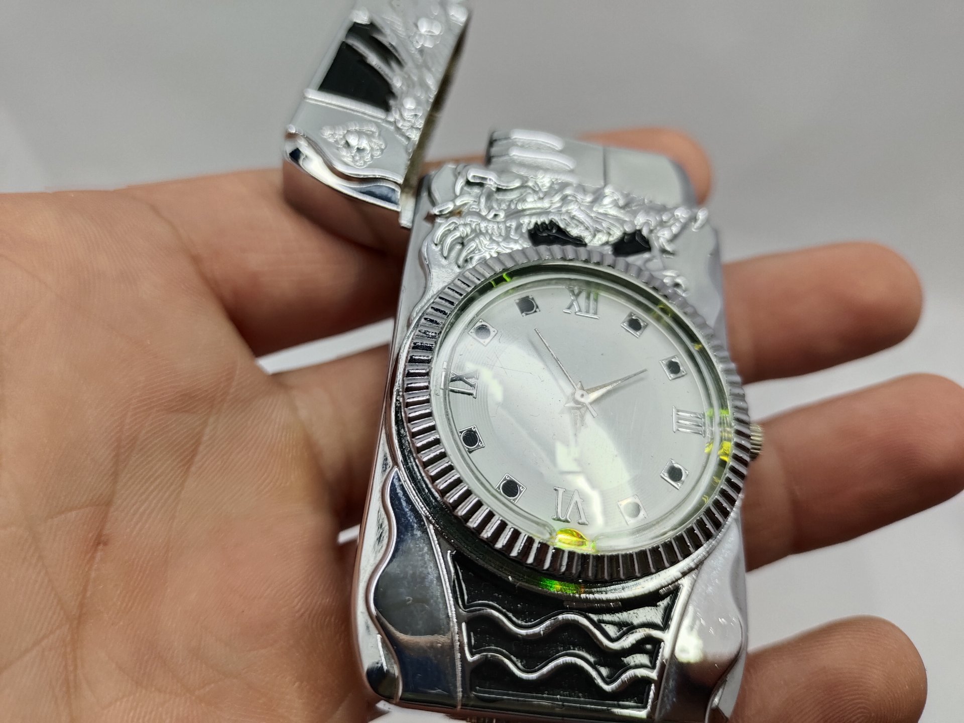 LIGHTER WATCH JET FULL METAL LED