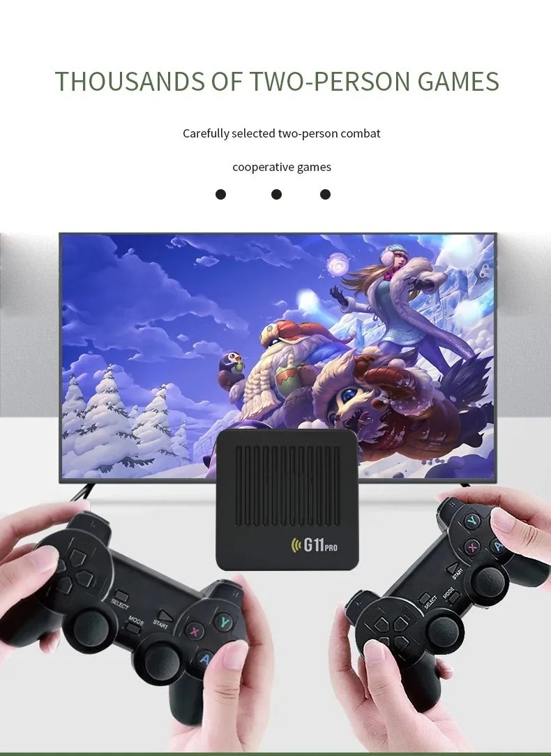 G11 Pro Retro Video Game Console | 4K HD TV Output,