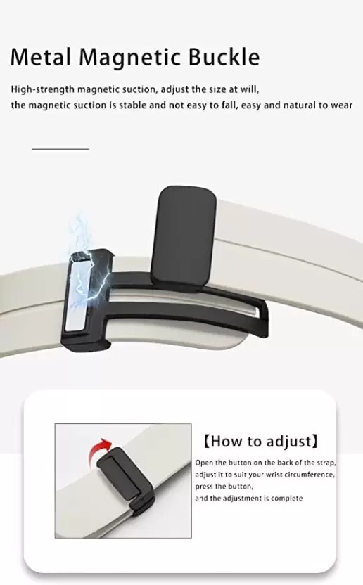 Magnetic Smart Strap Compatible with iWatch Strap 38mm 40mm and 41mm ...