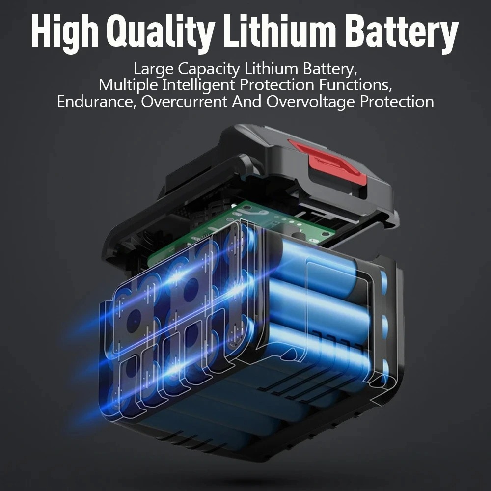 Portable Car Cordless Wash Water Gun 48V 9000mAh 15000rpm High Pressure ...