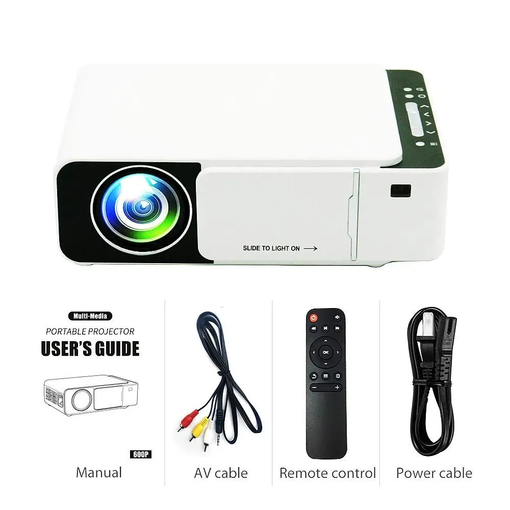 Mini Led Projector Wifi Wireless Mirror Phone Miracast 1080P LCD Video ...
