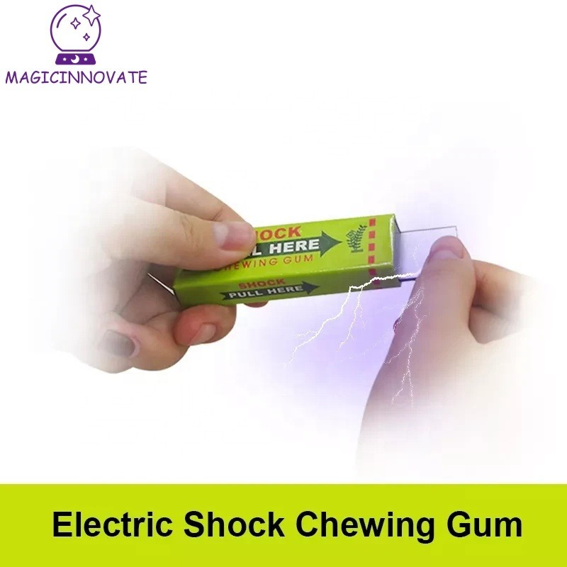 Electric Shock Chewing Gum Prank Toy – Fun Gag Gift for Friends & Parties