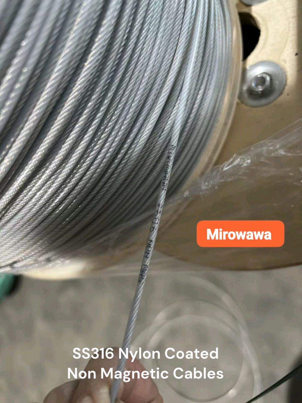 2.5*( 7×7)NON MAGNETIC Invisible Grill Cable Wire Rope 2.5 MM SS316 ...