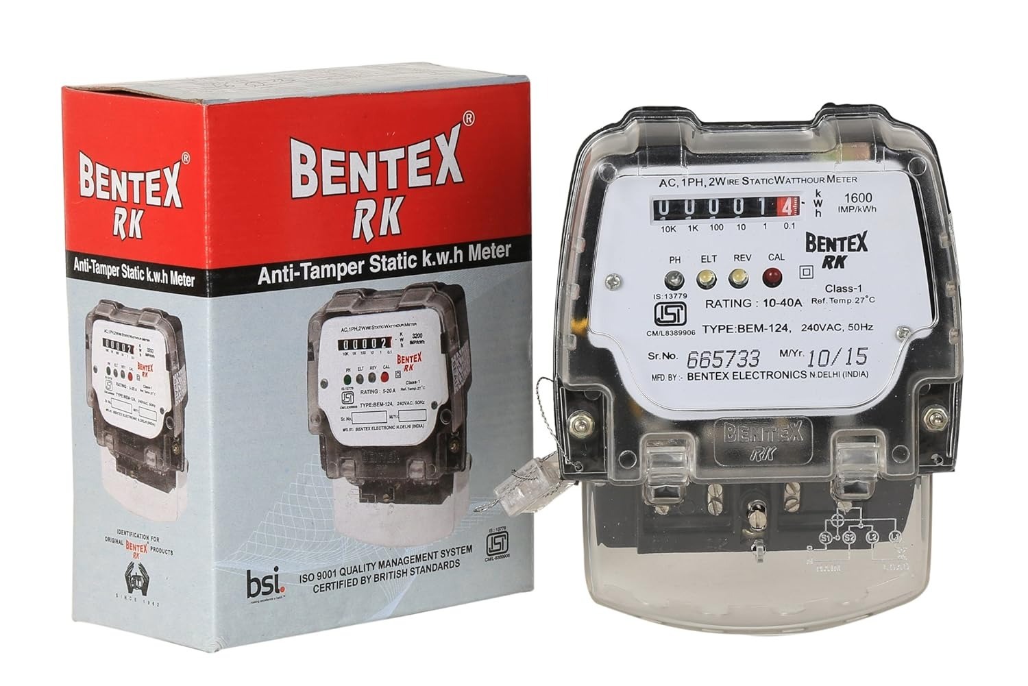 Bentex RK Single Phase Submetre with Conter Display