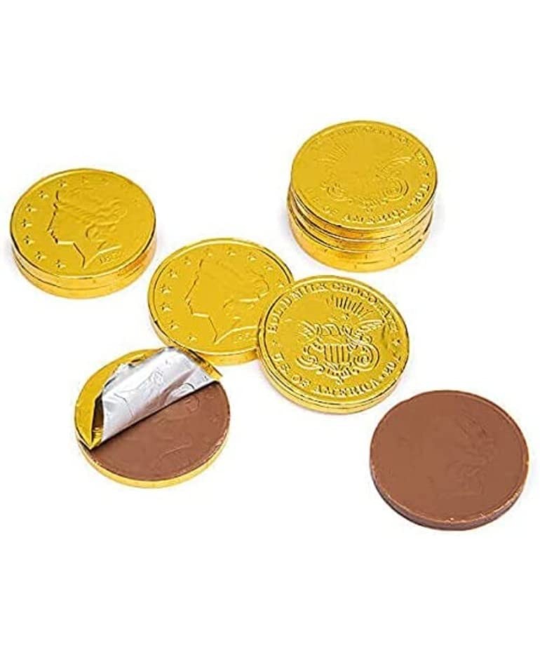 Gold Coin Milk Chocolates | Chocolate Coin Gift Pack for Christmas ...