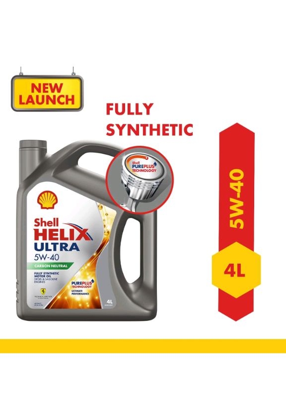 Shell Helix Ultra 5W-40 Fully Synthetic Motor Oil for Diesel and ...