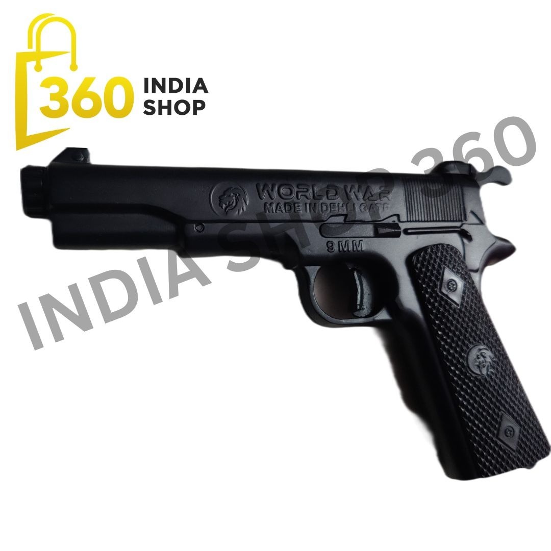 World War Matt Full Black Sound Gun For Monkey Repellent, Birds & Farmers