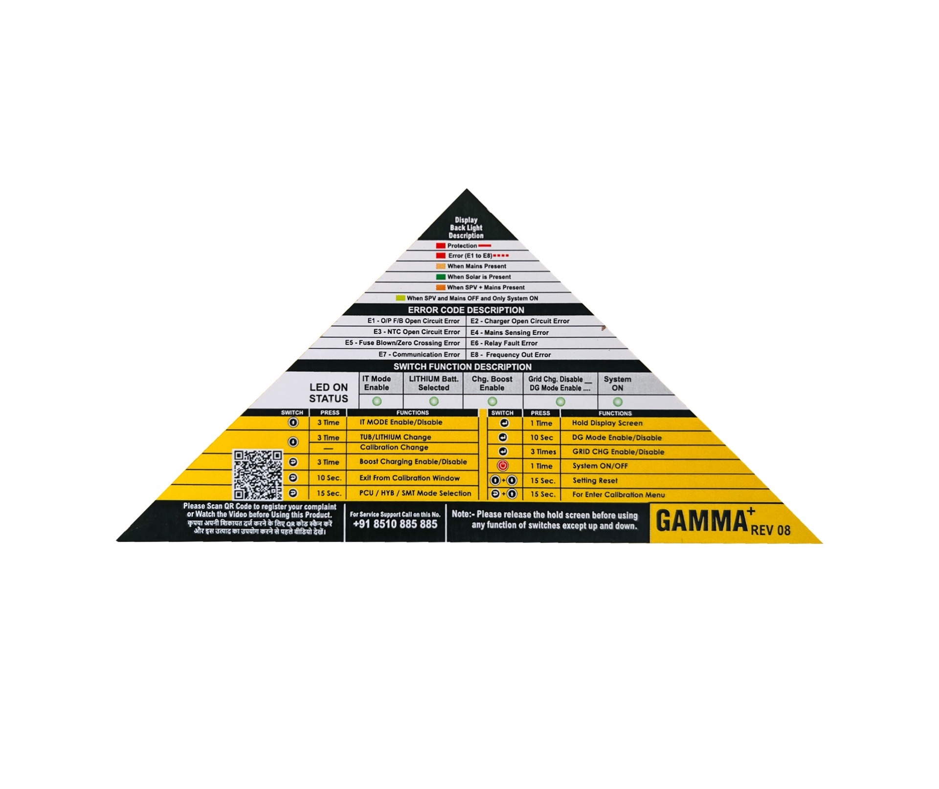 UTL Gamma Plus 3350 3KVA 24V MPPT Solar PCU