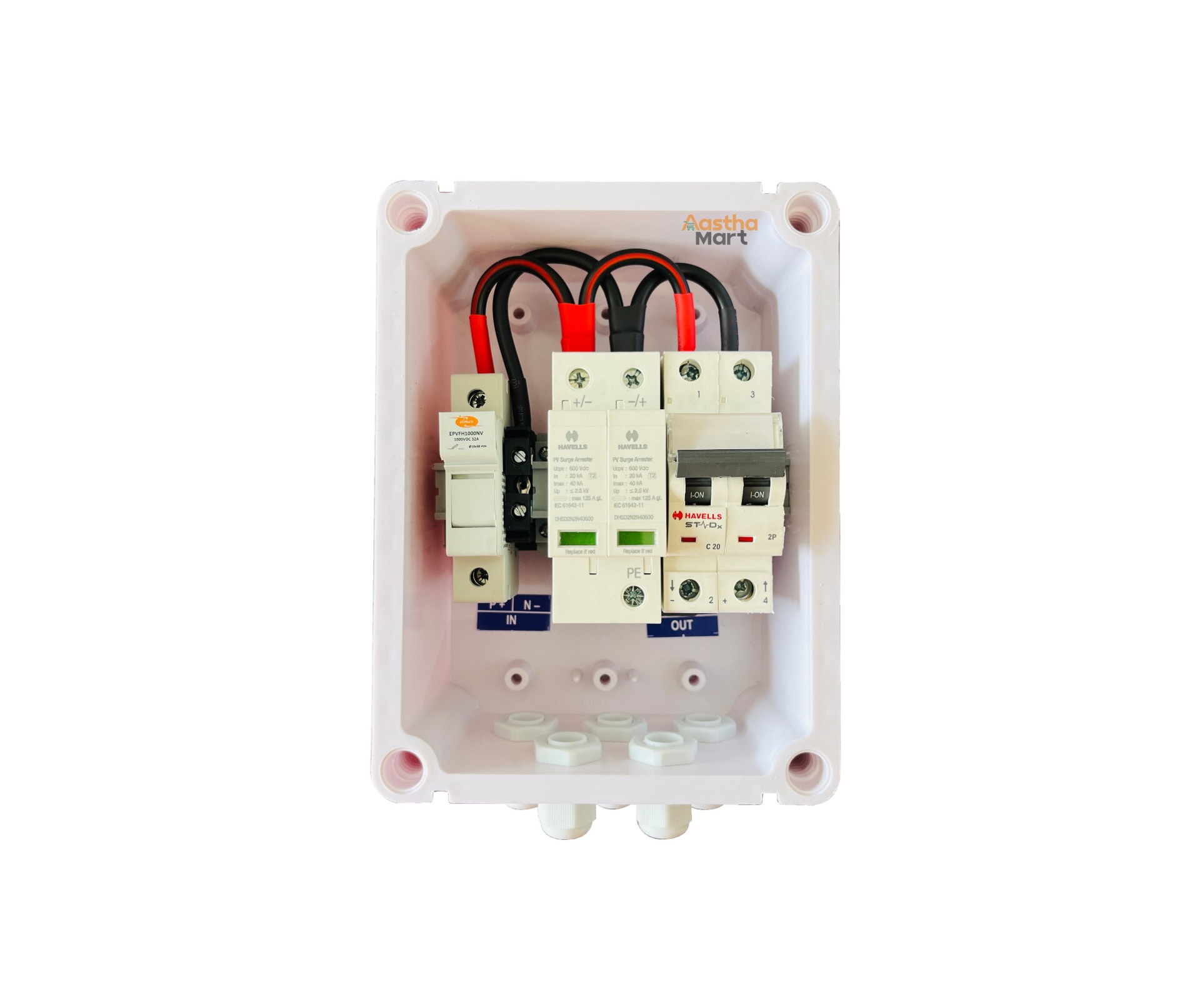 Solar DCDB 1 IN 1 OUT 600V 1KW - 4KW