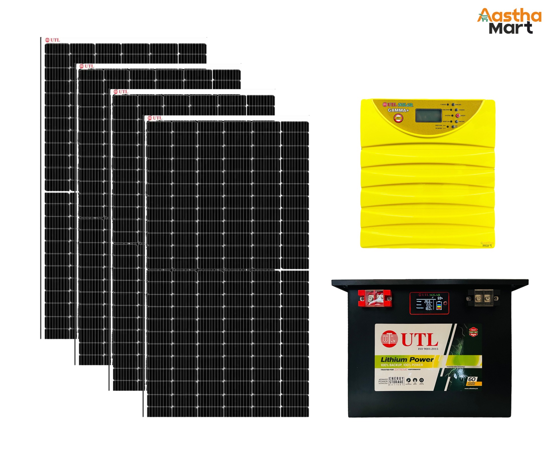 UTL Solar Power Generating System (540W Bifacial Half cut Solar Module ...