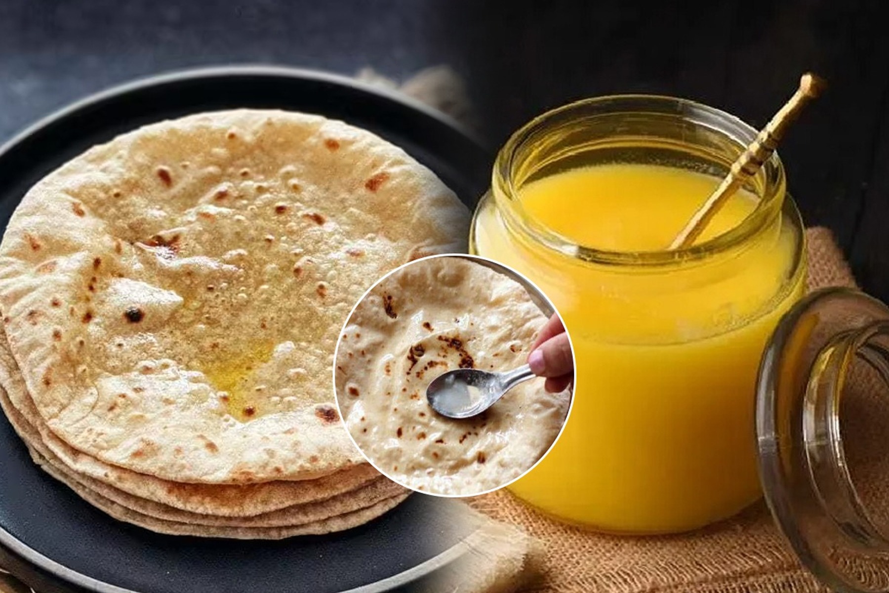 Desi ghee Roti