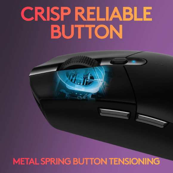 Logitech G304 Lightspeed Wireless Gaming Mouse, Hero Sensor, 12,000 DPI ...