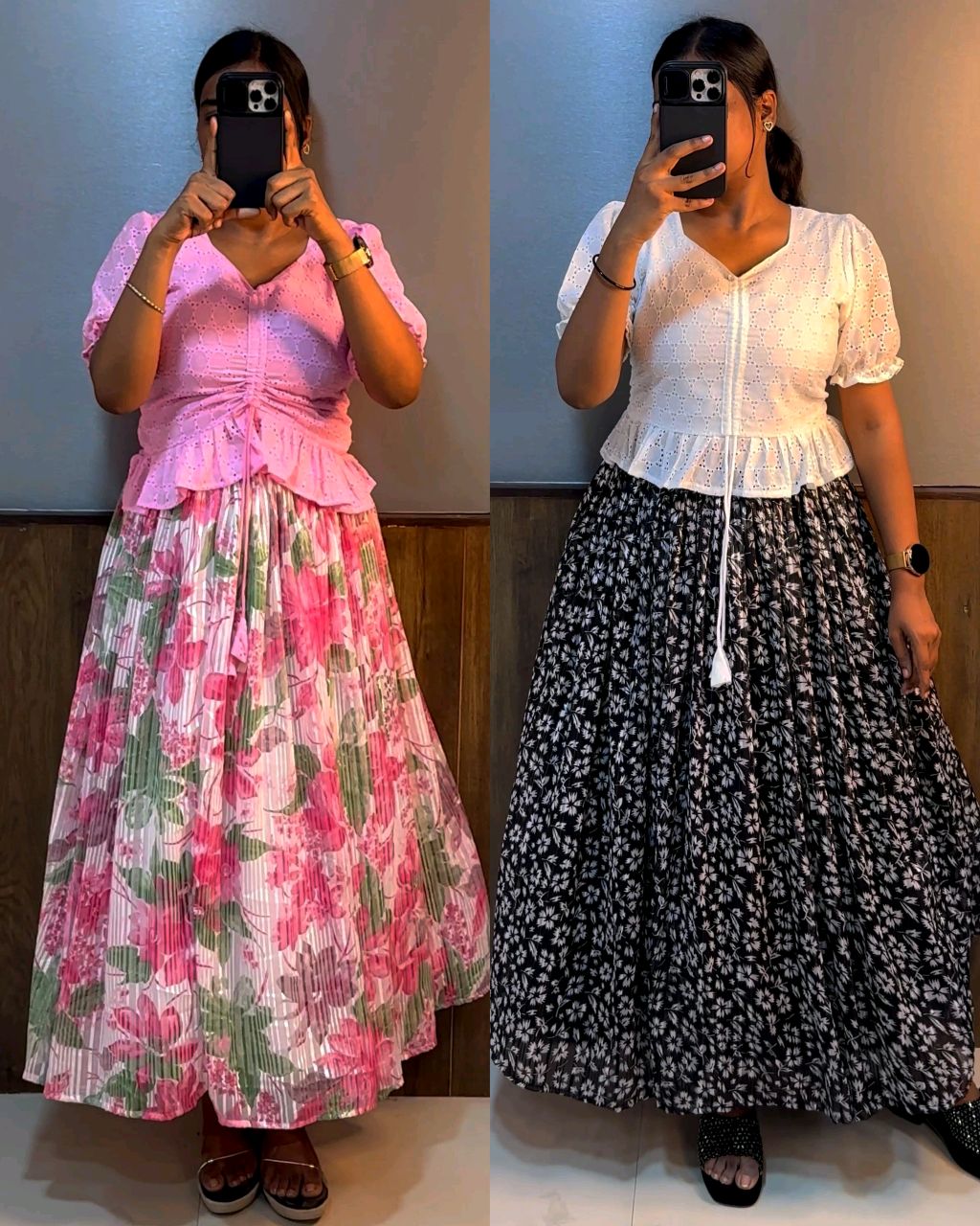 TRENDY launch Top & Skirt