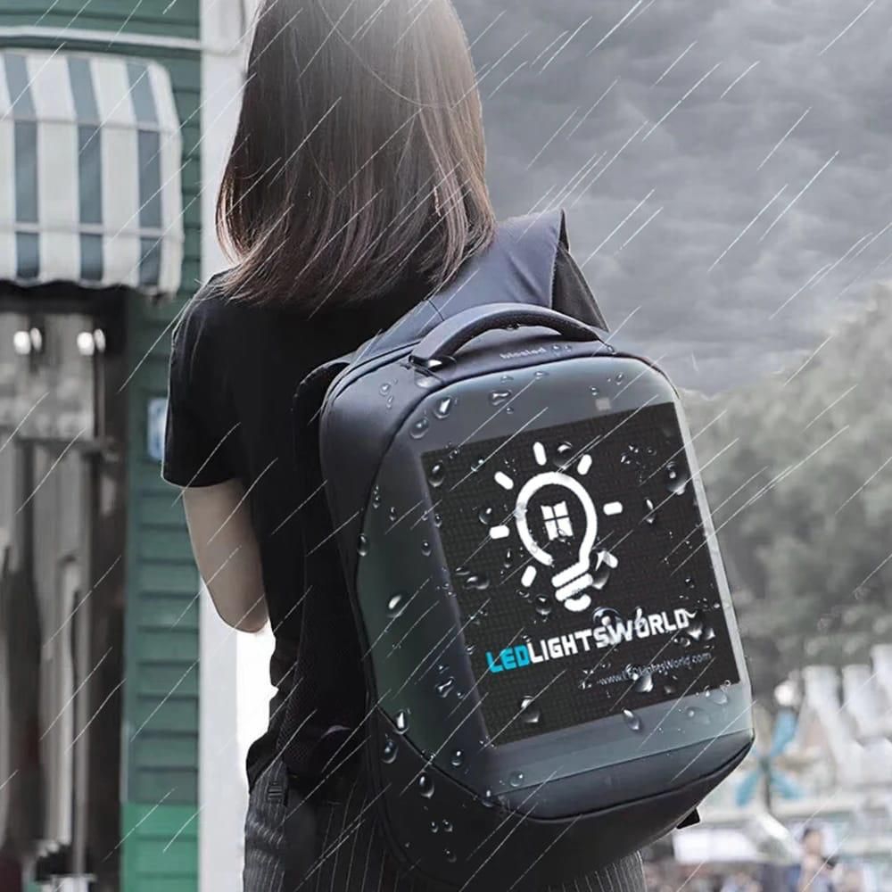 LED Backpack Anti theft Bag