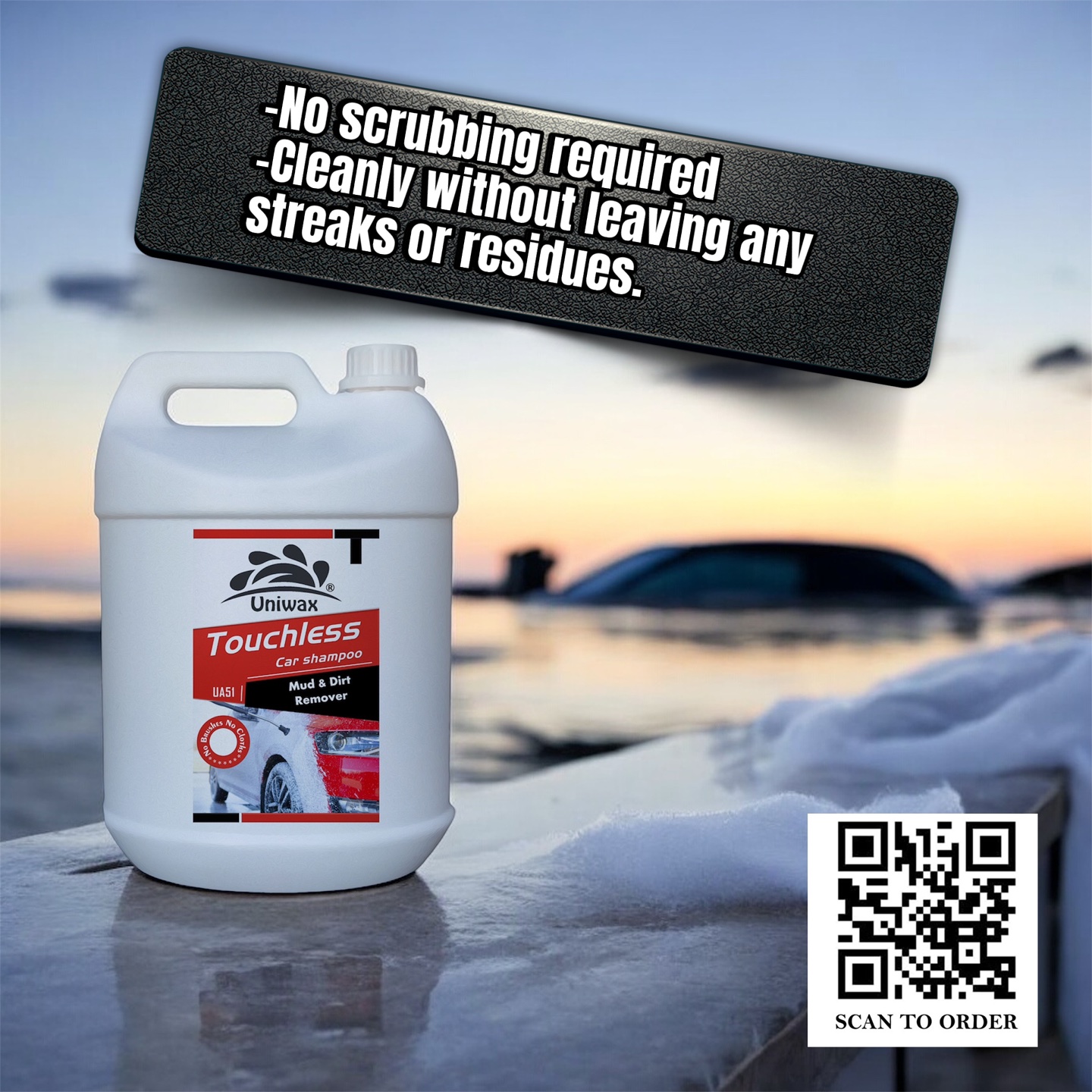 Touchless car shampoo Fast Acting High Foaming